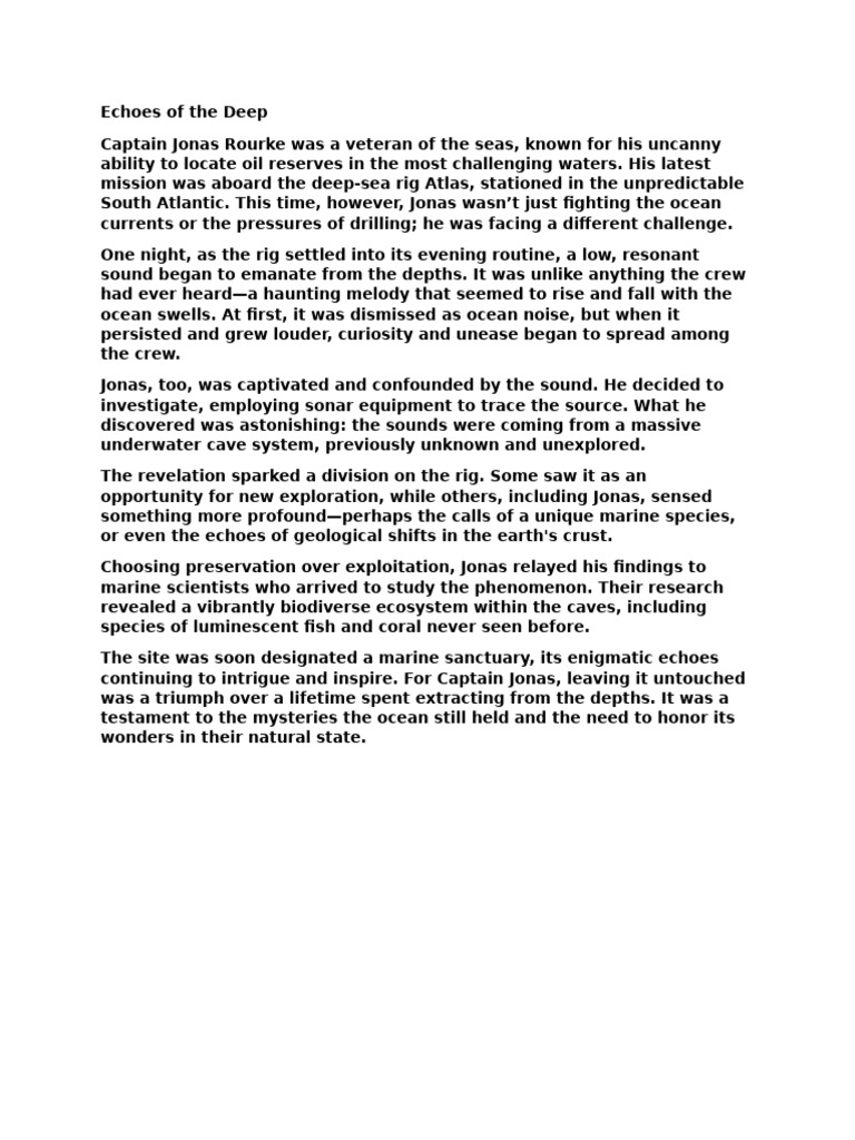 Echoes of The Deep | PDF