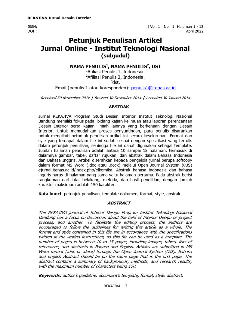 Template Jurnal Rekajiva r1.1 | PDF
