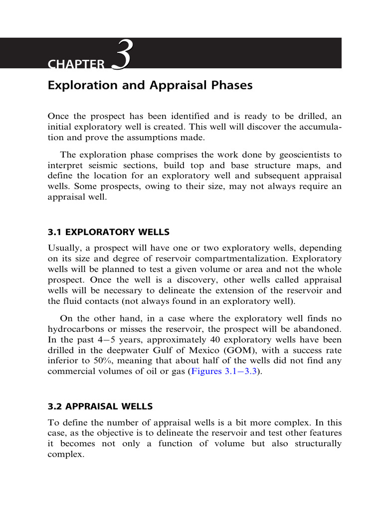 Chapter 3 - Exploration and Appraisal P - 2013 - Reservoir Exploration and Appra | PDF
