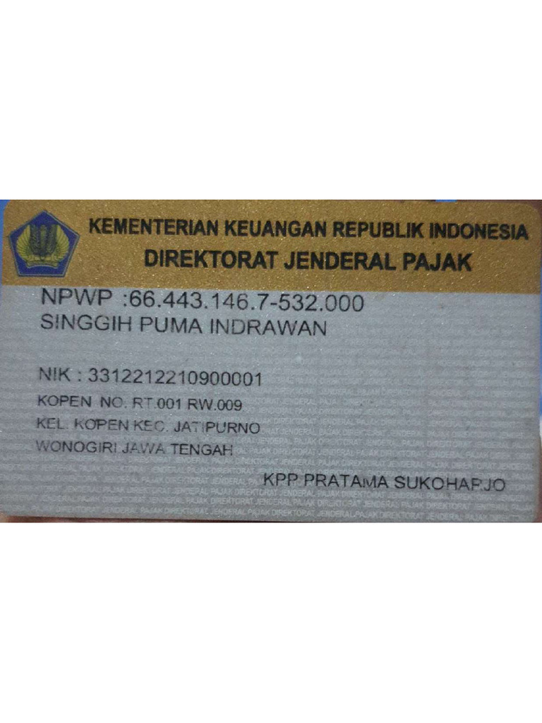 NPWP | PDF