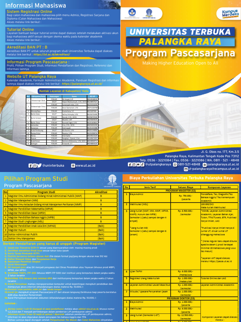 Brosur s2 Ut 2024 | PDF