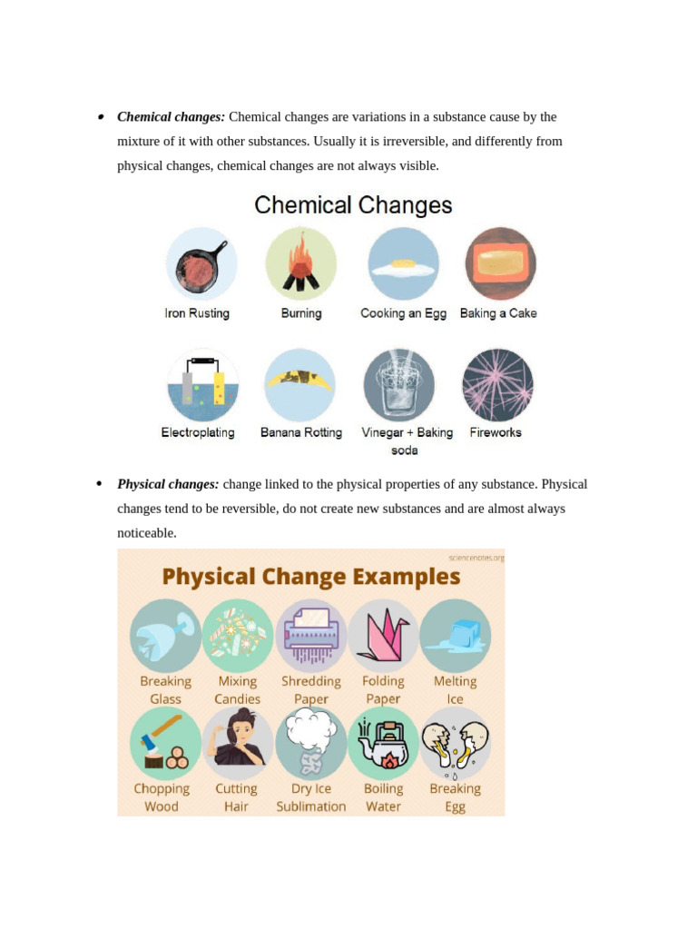 Chemical Changes | PDF
