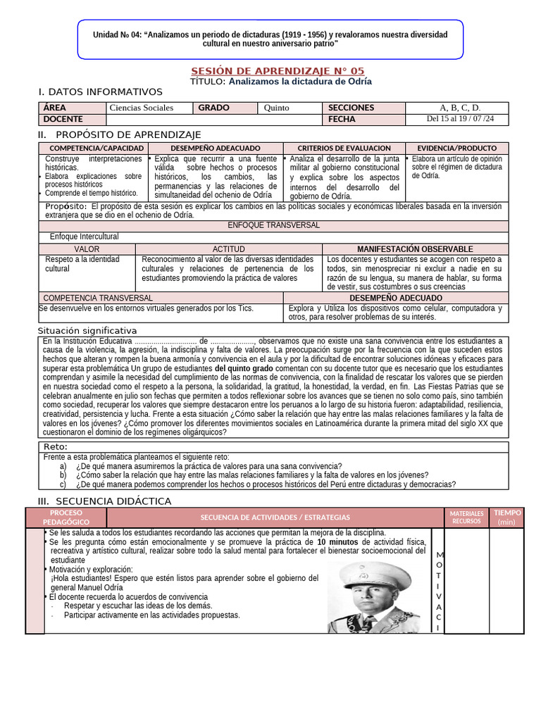 UNIDAD 4 - SESIÓN SEM 5 - CCSS 5° | PDF