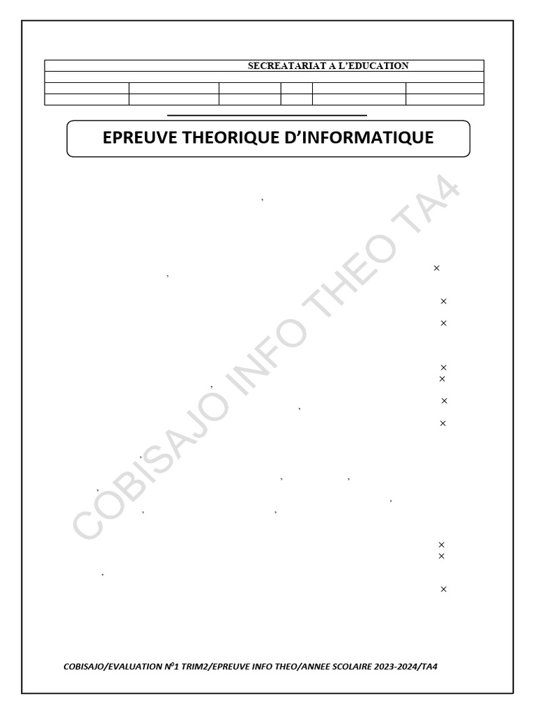 Eval 3 Infotastjo - 044813 | PDF