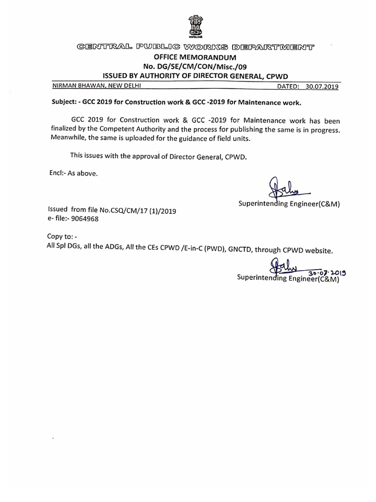 CPWD GCC | PDF