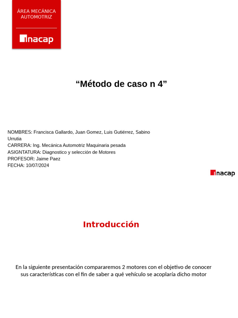 Presentación Diagnostico Motores Pdf