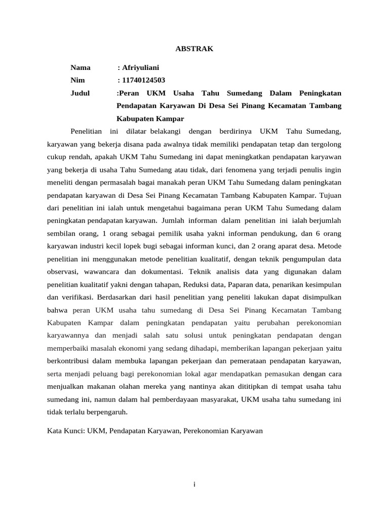 Afri 2 (Abstrak) Baru | PDF