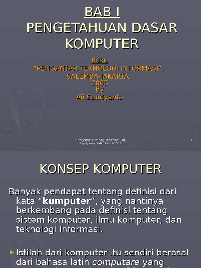 Pengenalan Dasar Komputer | PDF