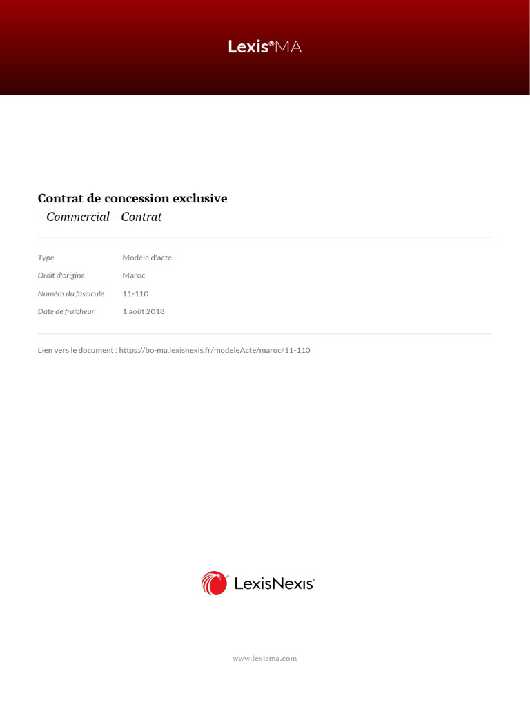 Contrat de Concession | PDF