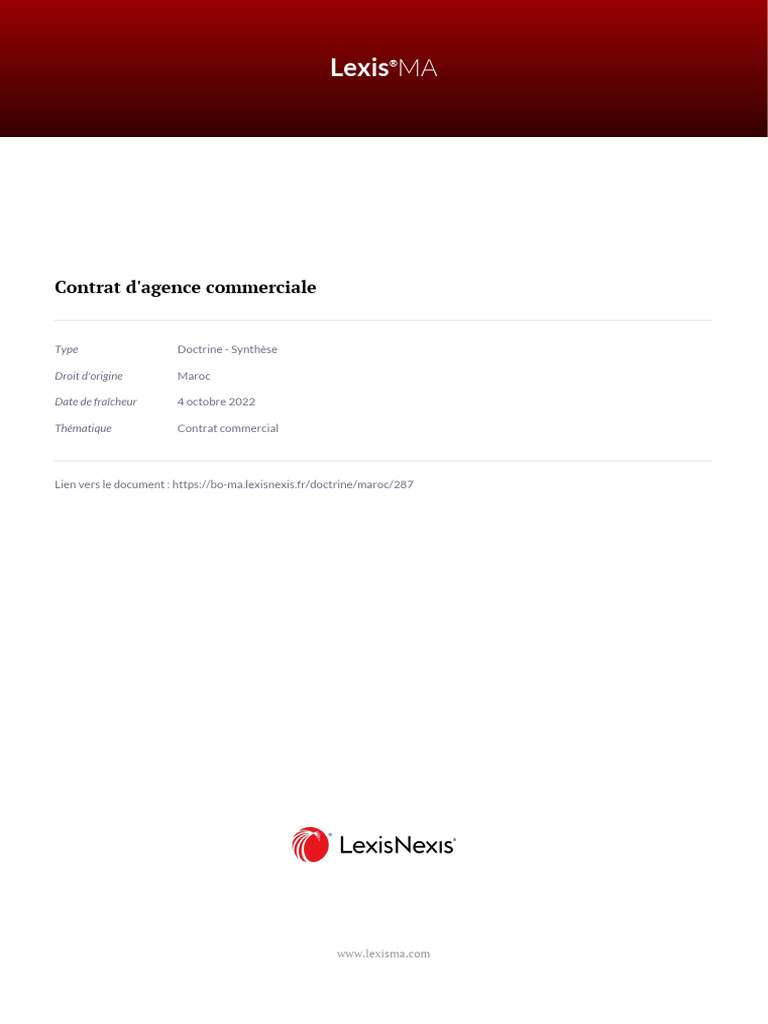 Agence Commerciale | PDF