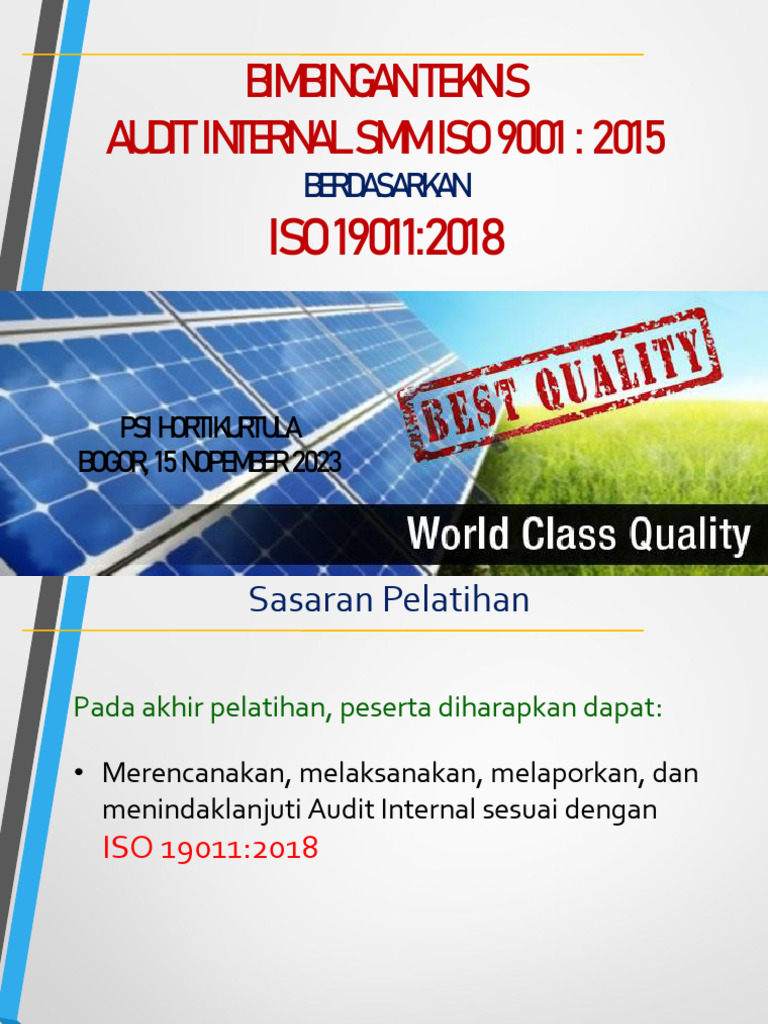 01 ISO 19K18 Internal Audit | PDF