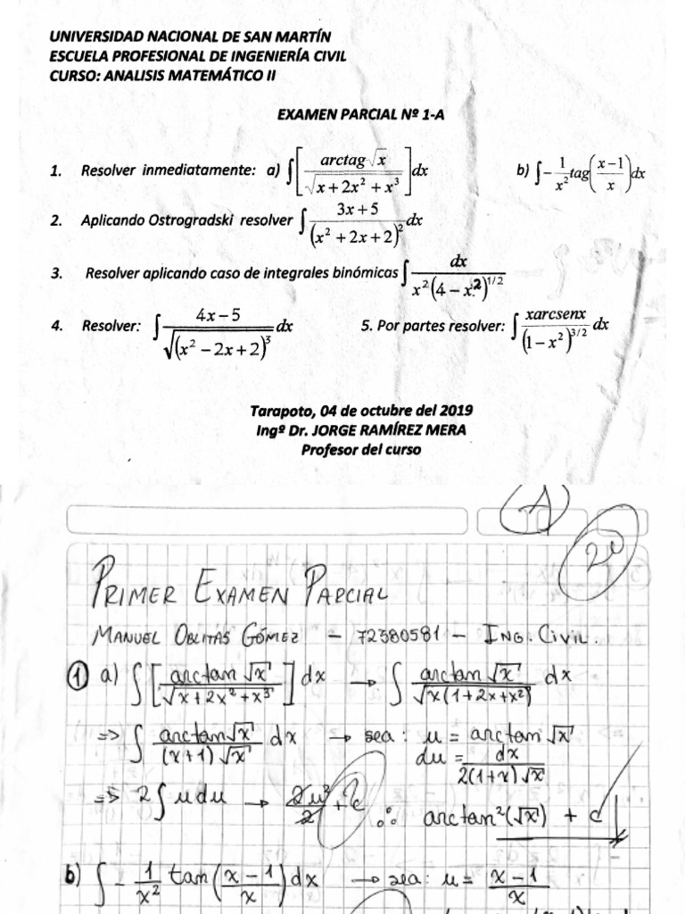 1er Examen Parcial - Am2 - Mera | PDF