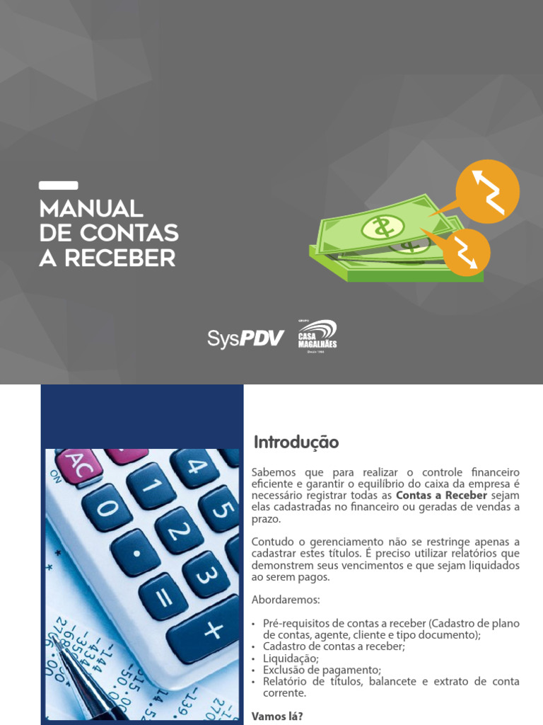 Manual de Contas A Receber - SysPDV | PDF