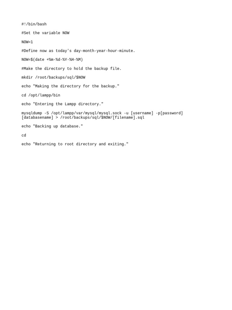 Backup Script | PDF Backup Script | PDF
