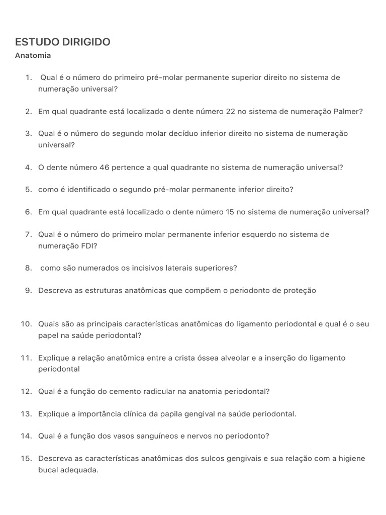 ESTUDO DIRIGIDO | PDF