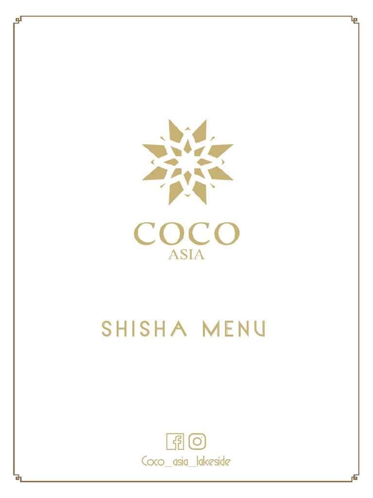 Coco Asia Shisha Menu | PDF