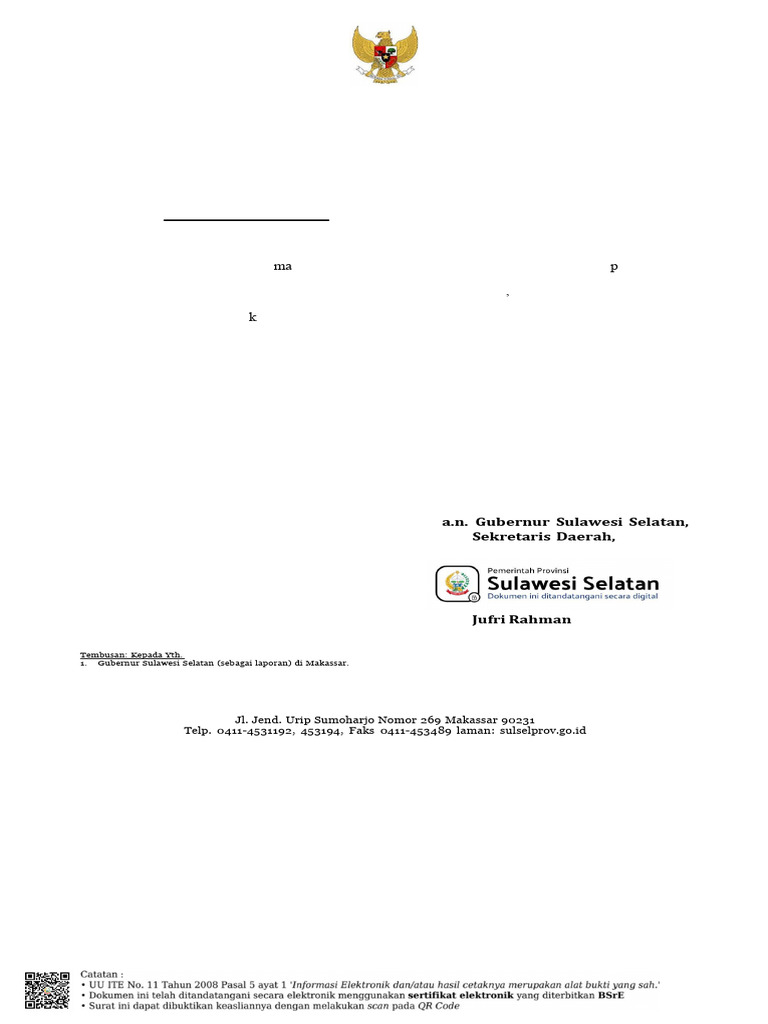 Surat Undangan Peserta DEKON GWPP | PDF