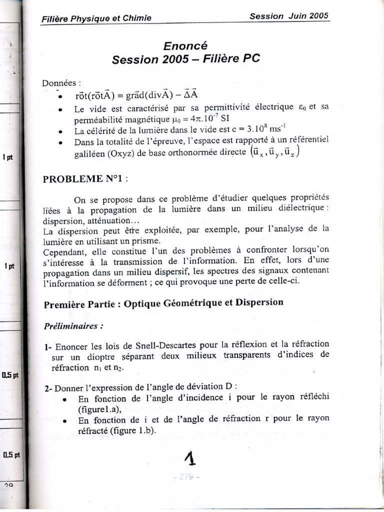 2005 PC Physique | PDF