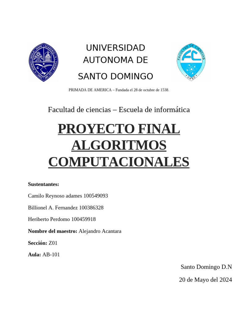 Proyecto Final Grupo 3 | PDF