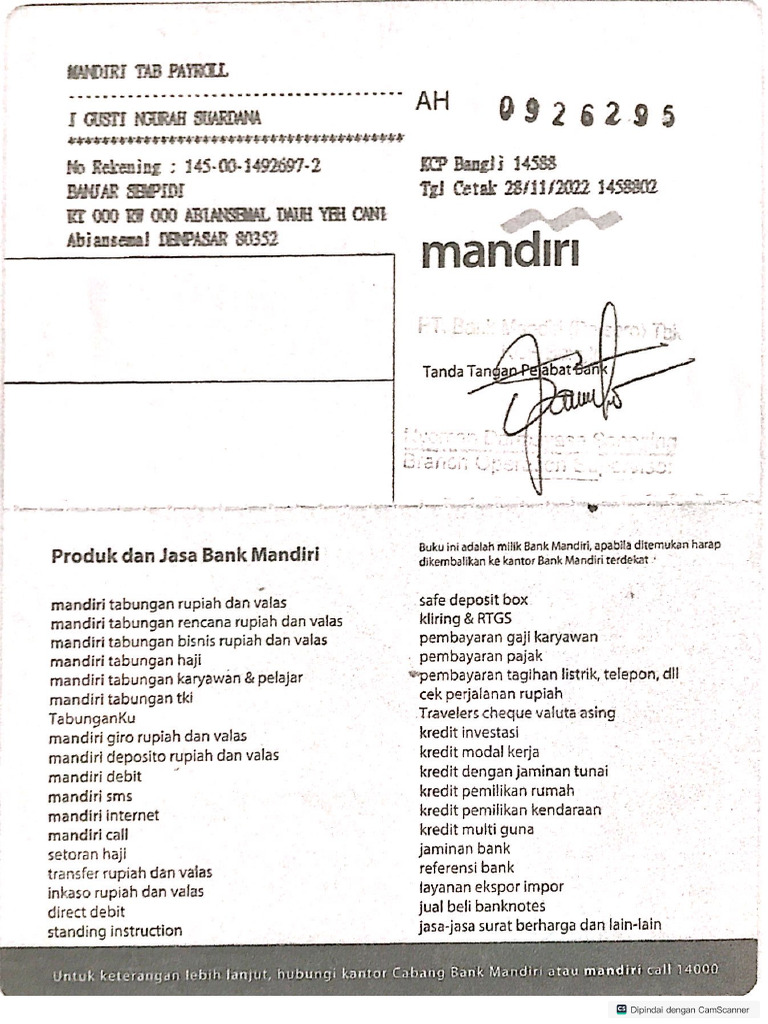 B Mandiri | PDF