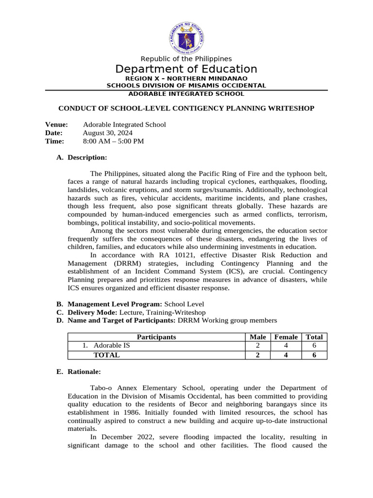 DRRM DESIGN REVISED | PDF