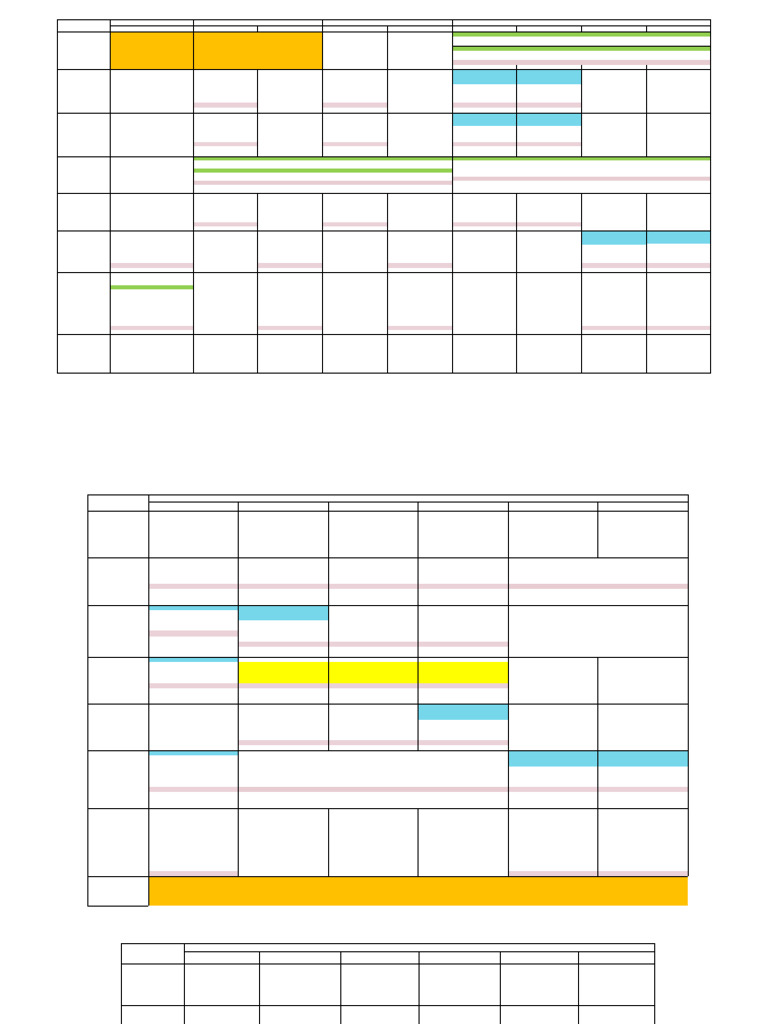 TIMETABLE - 5th August To 11th August 2024-FINAL II | PDF