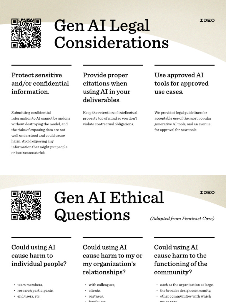 IDEO - AI Legal & Ethical Cards | PDF