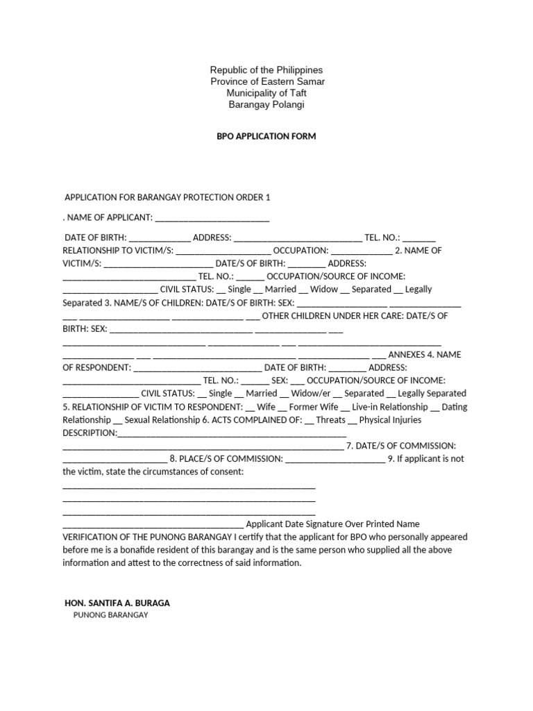 Vawc Forms | PDF