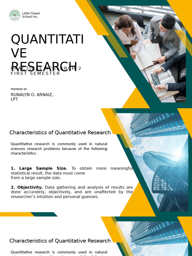 Characteristics of Quantitative Research | PDF | Statistics ...