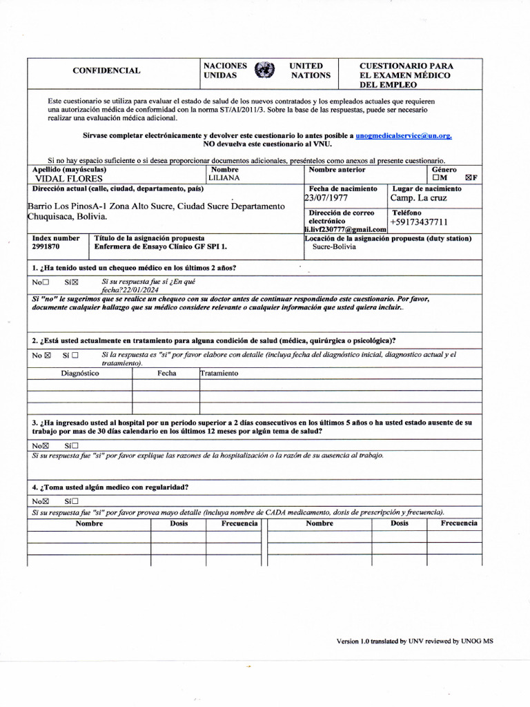Formulario MS3 | PDF