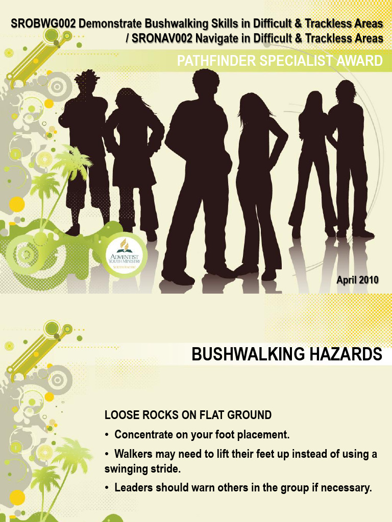 Bushwalking Hazards & Navigation Guide | PDF | Compass