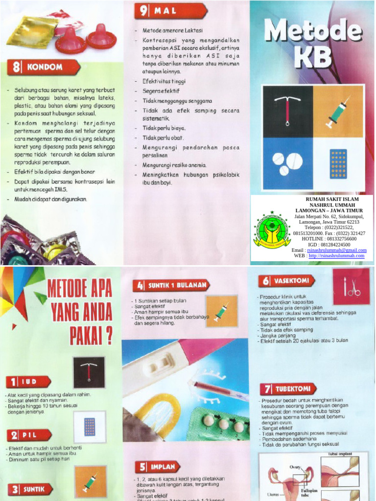 leaflet metode kb | PDF