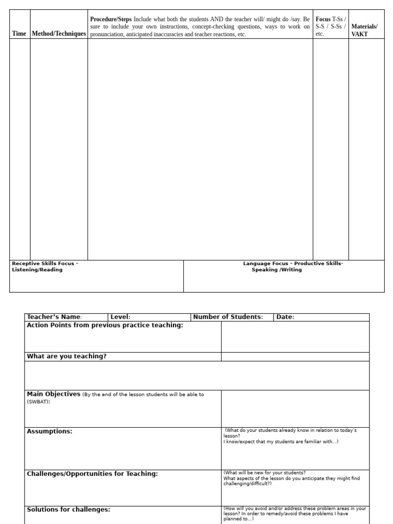 10 Minute-Lesson Plan | PDF