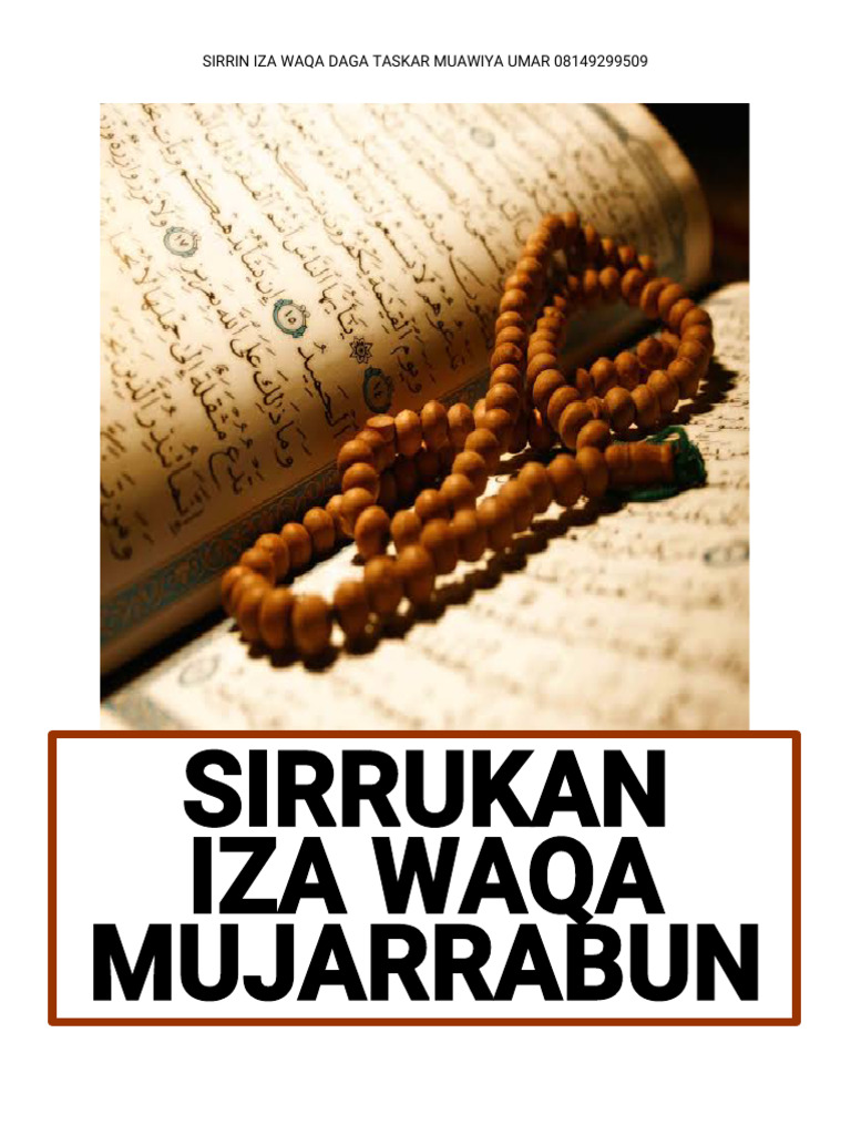 Sirrin Iza Waqa | PDF