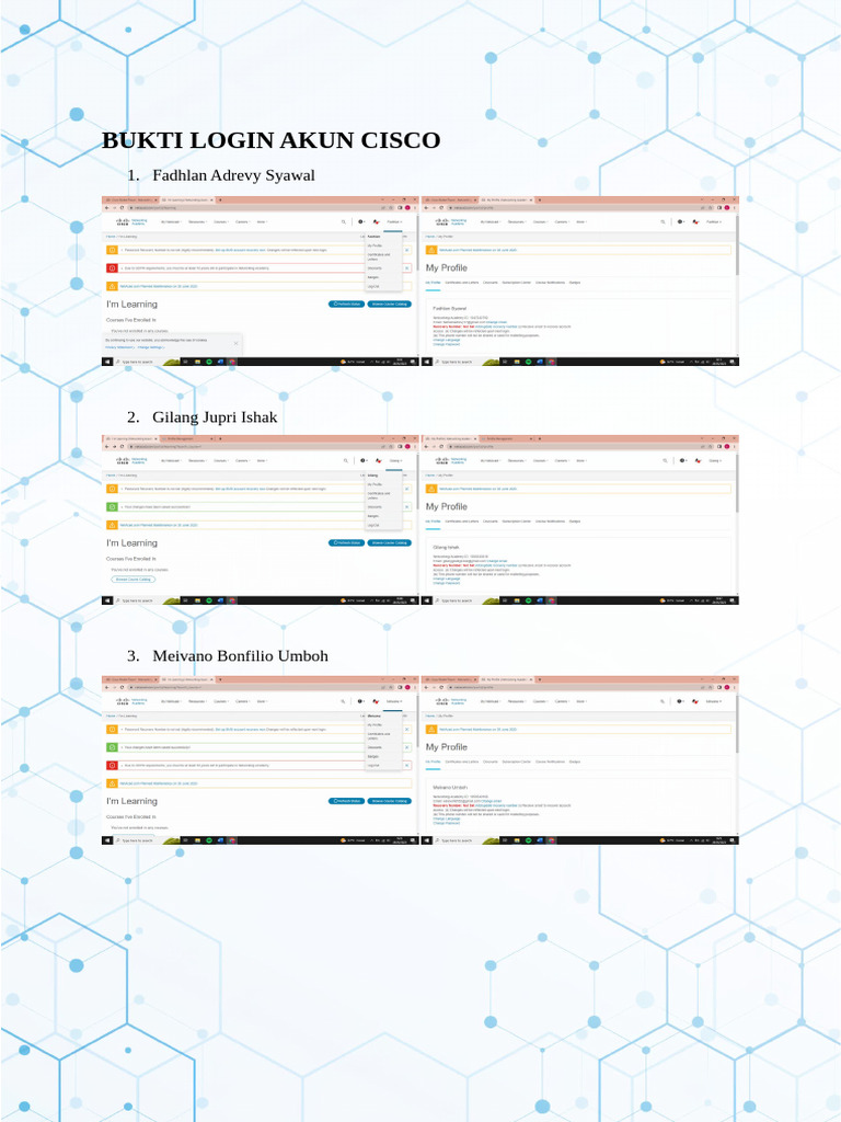 Praktek Tik Fadhlan (A4) | PDF