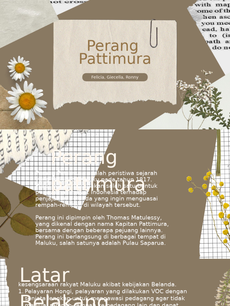 Perang Pattimura | PDF