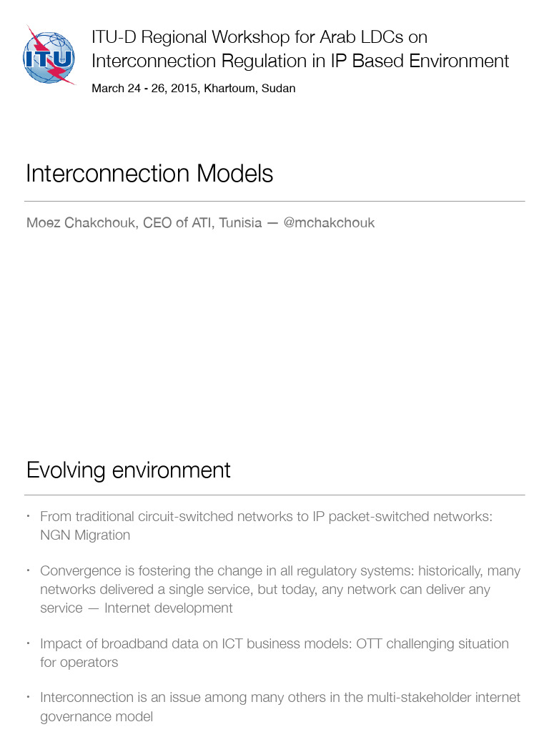 ITU Interconnection Models | PDF