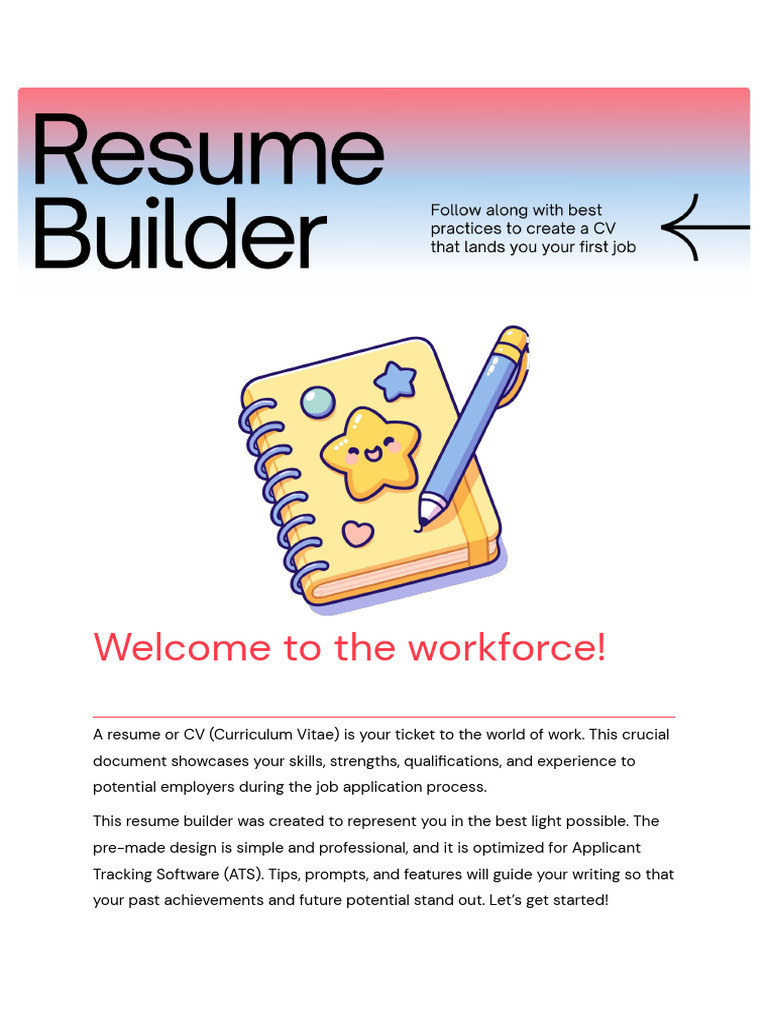Welcome To The Workforce! | PDF