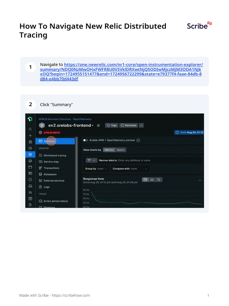 How To Navigate New Relic Distributed Tracing | PDF
