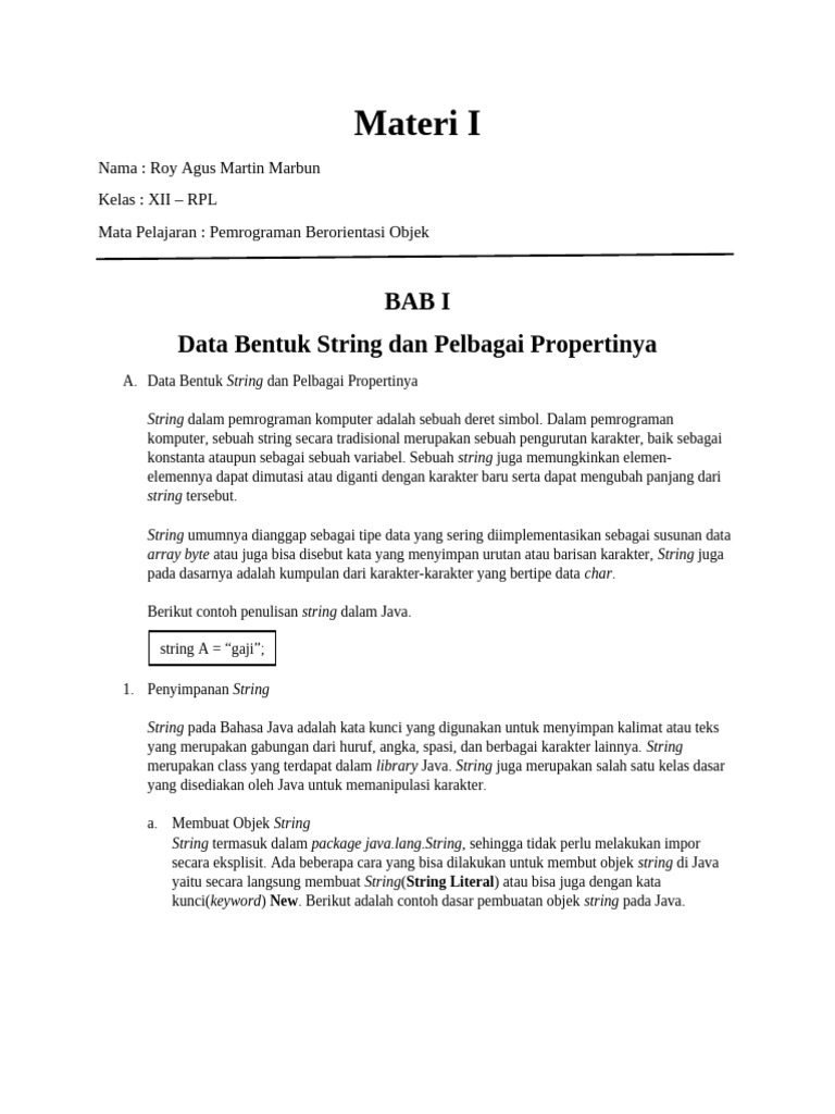 Kelas XII PBO TGL 8 Agustus 2020 | PDF