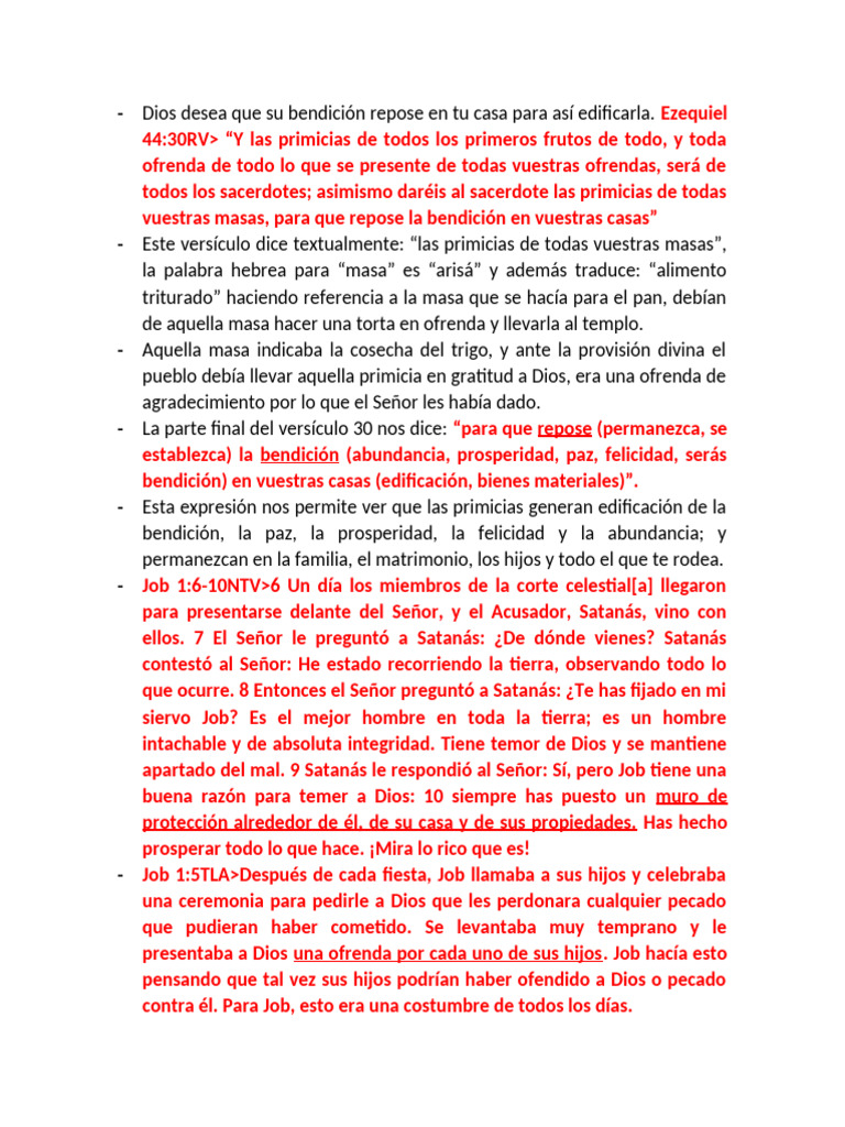 La Bendicion Que Edifica Tu Casa | PDF
