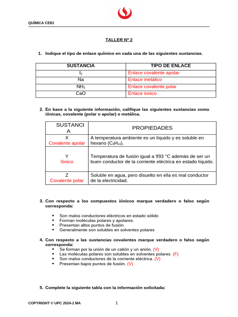 Ce83 2402 Ma Taller 2 Química | PDF