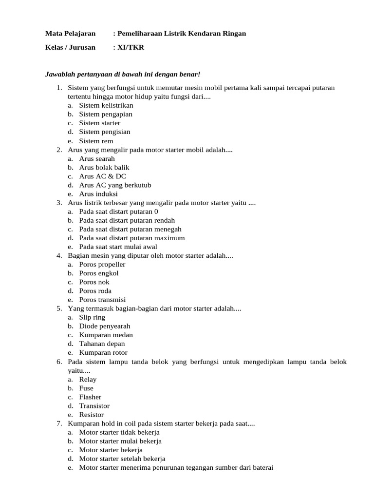 PLKR SOAL Ganda | PDF