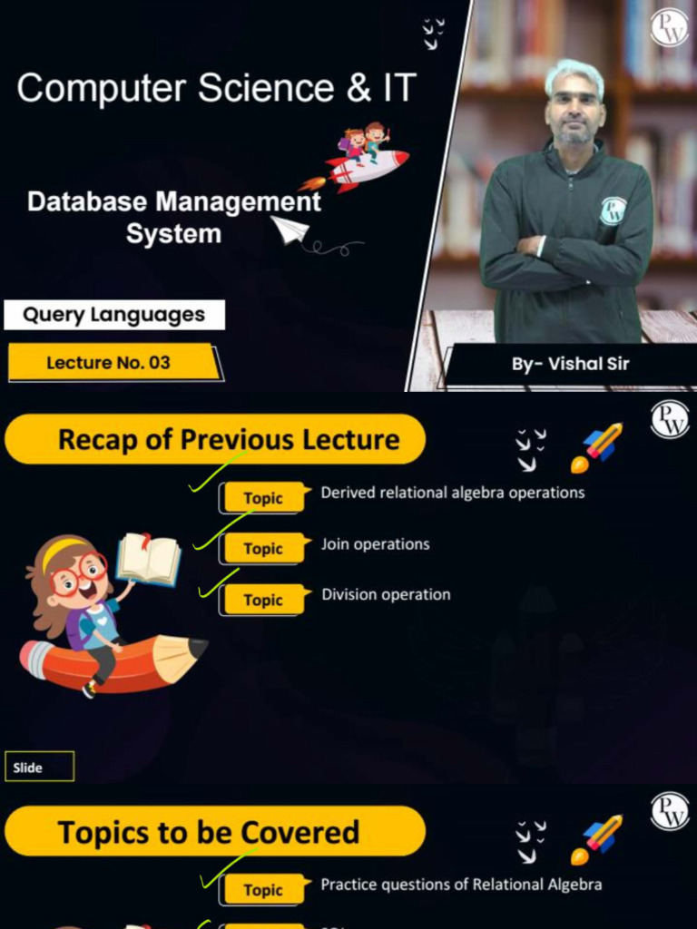 Query Languages 03 - Class Notes | PDF