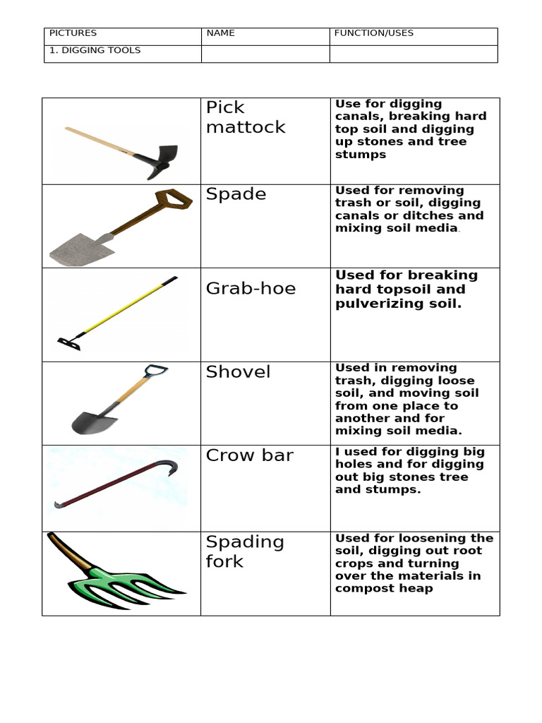 Tools Implements and Equipment PDF