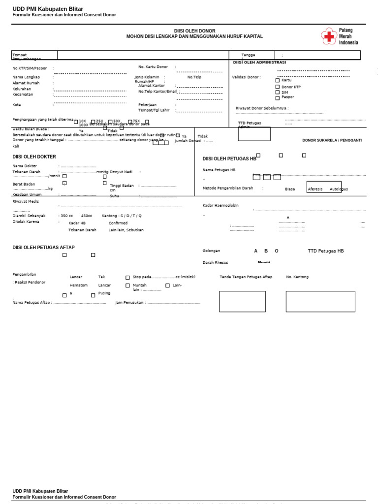 Form Donor | PDF