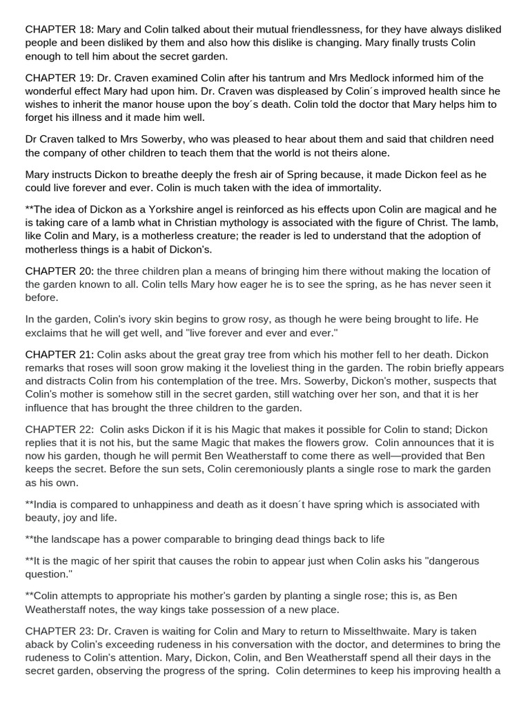 The Secret Garden | PDF