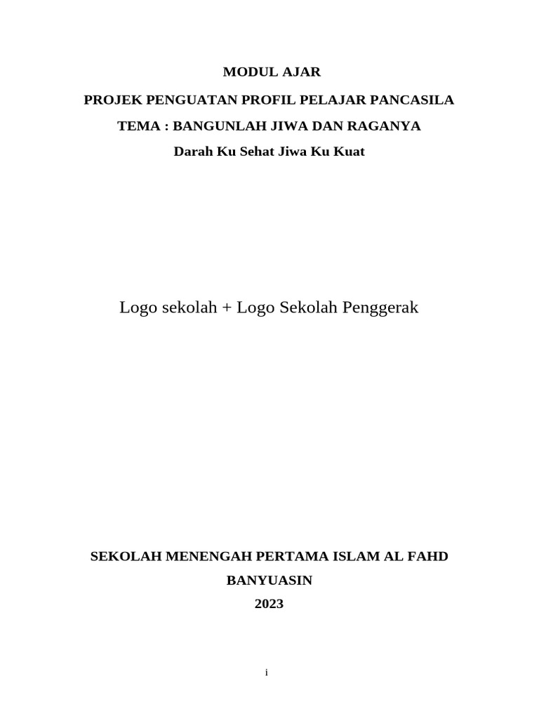 MODUL Bangunlah Jiwa Raga | PDF
