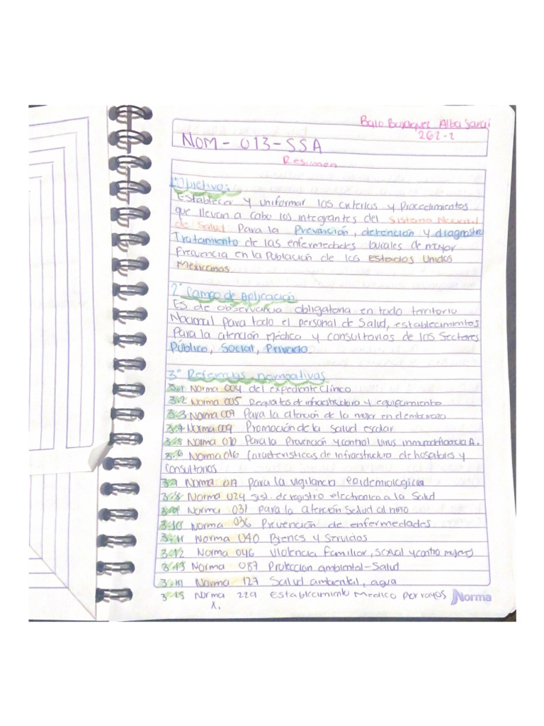 NOM 013 Resumen | PDF