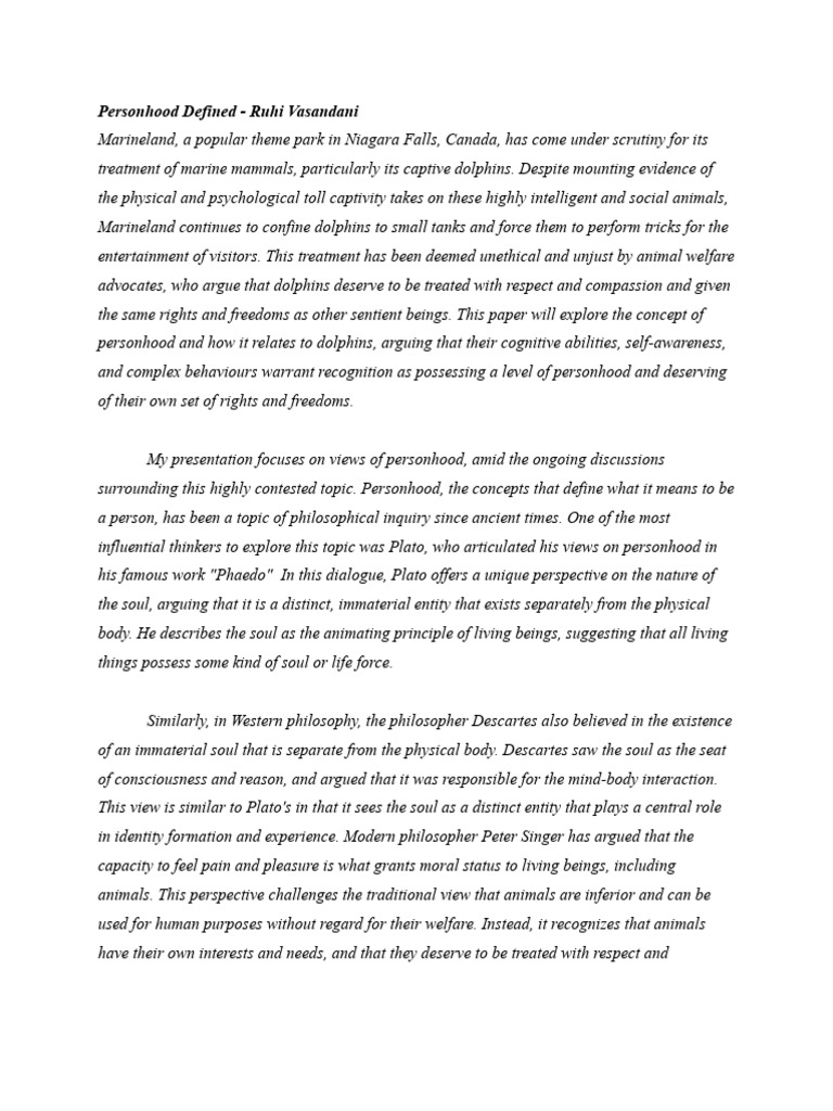 Personhood | PDF
